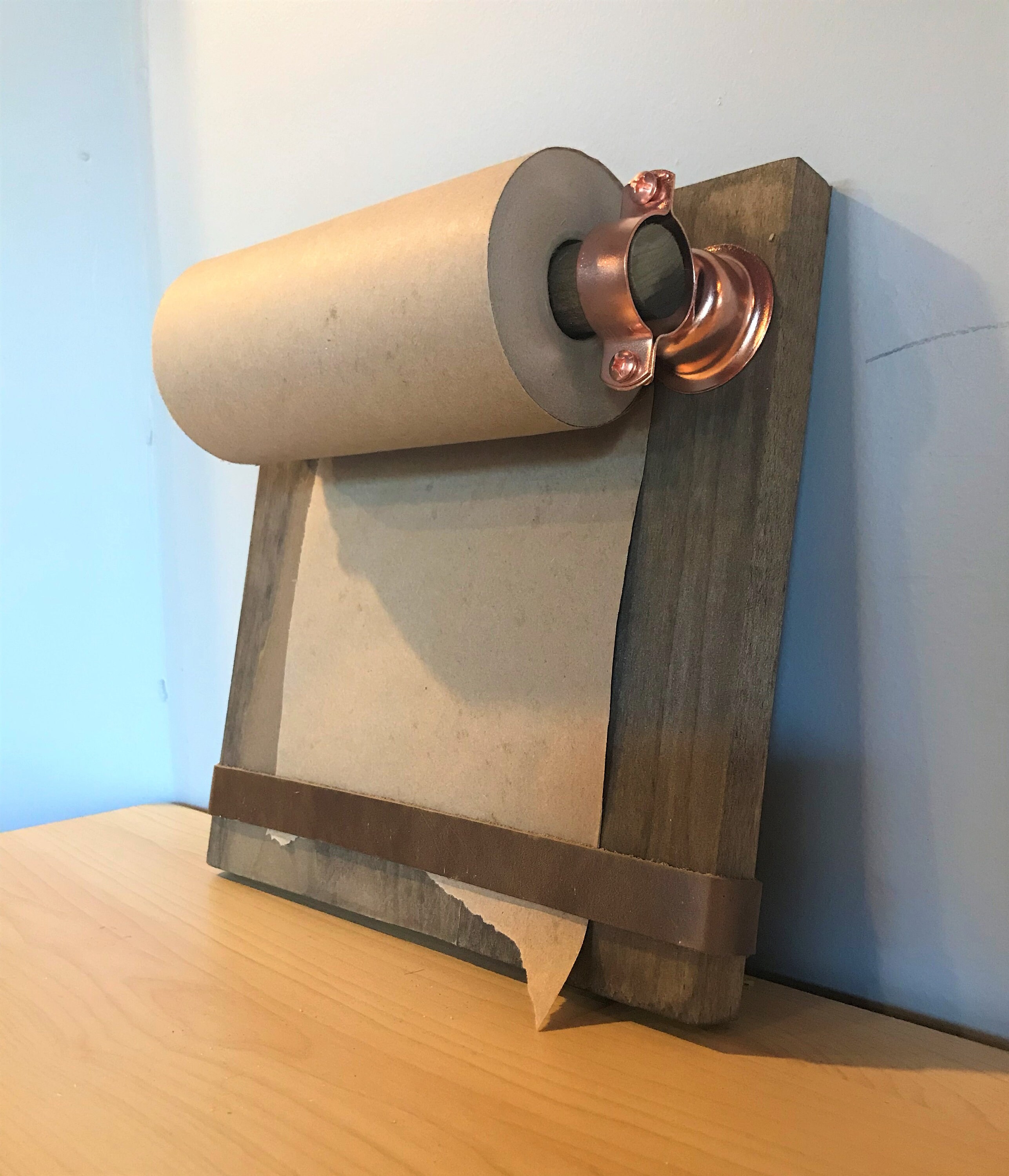 Paper Roll Dispenser Hanging Menu Planner Kraft Paper - Etsy UK