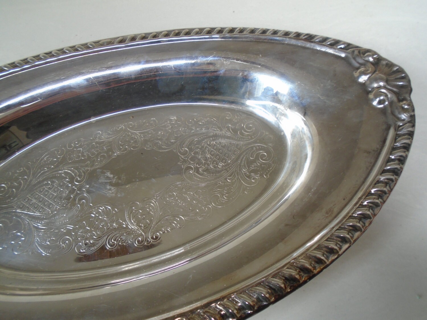 Vintage Sheridan Silver-Plated Serving Plate 12 1/2 by 7 1/2 | Etsy