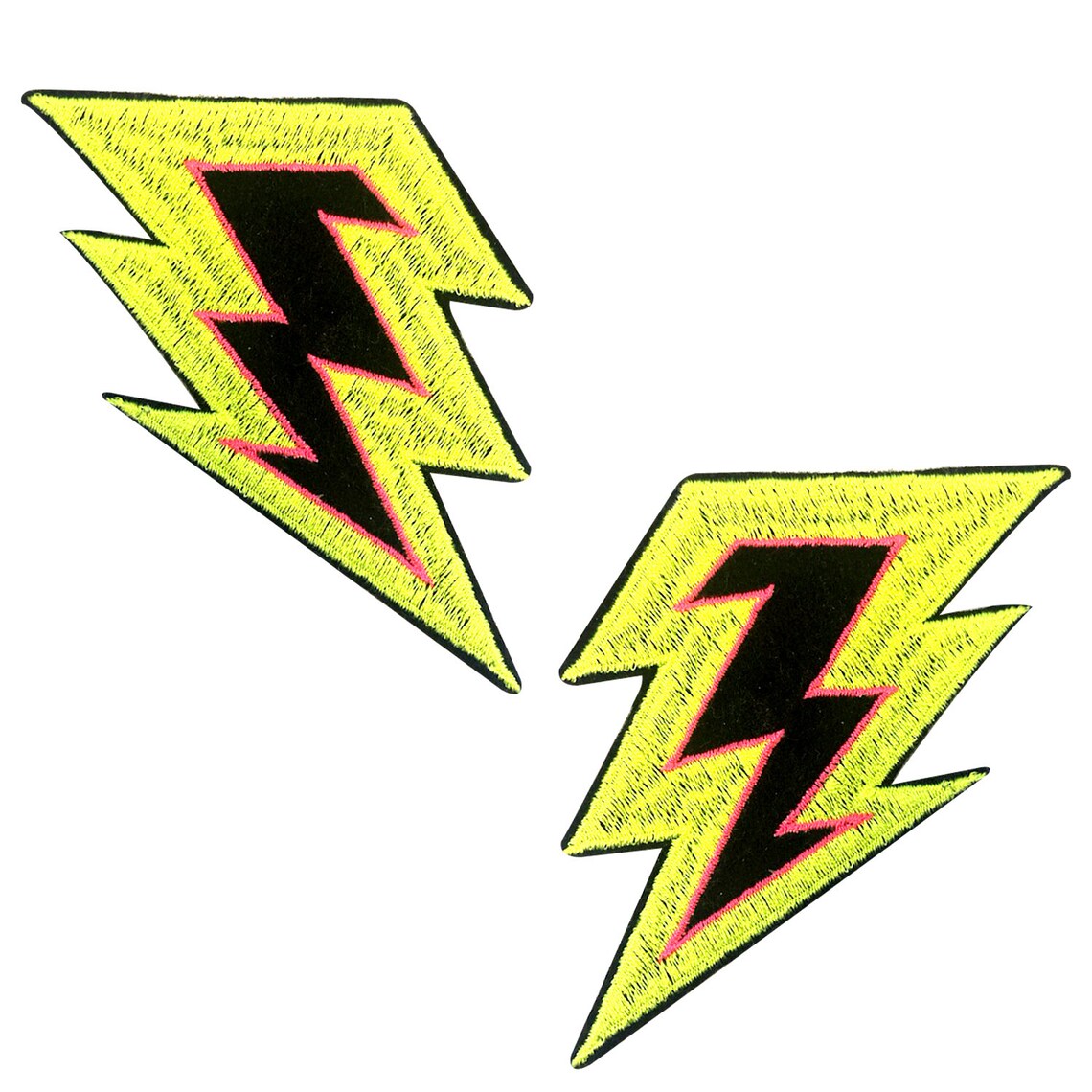 NEON UV Yellow Large Storm Surge Bolt Nipztix Pasties Nipple - Etsy