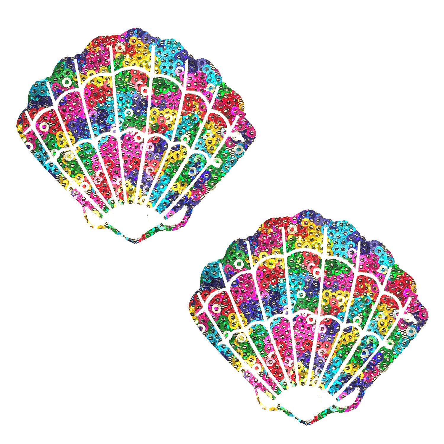 Unicorn Poo Sequin Mermaid Shell Nipztix Pasties Nipple Cover | Etsy