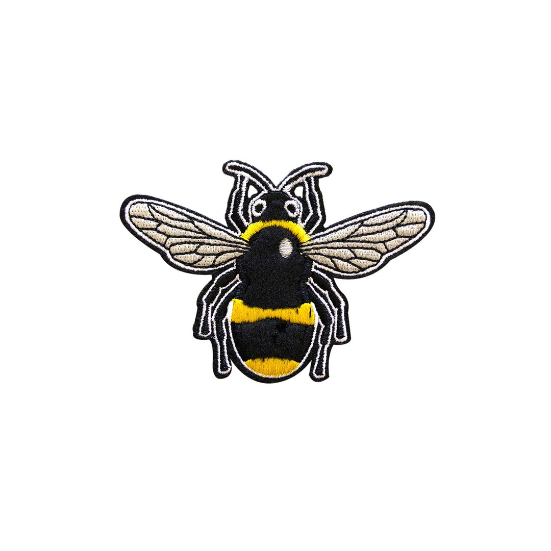 Fabstix Bad Ass Bumble Bee Iron-on Patch Collectible Sticker Appliqué ...
