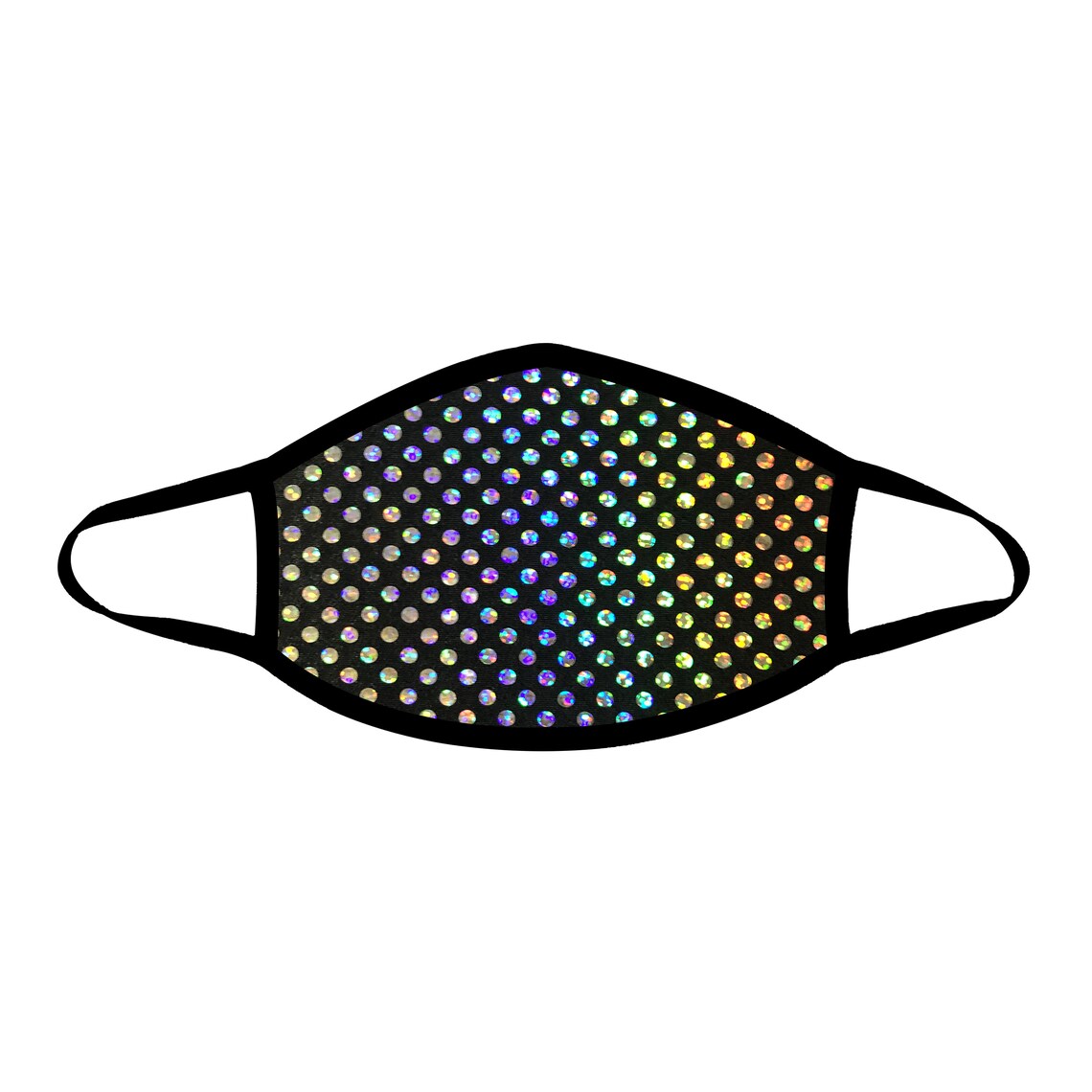 Disco Robot Super Holographic Black Face Mask for Festivals - Etsy