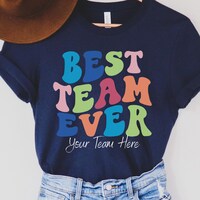 Comfort Colors Custom Team Name Shirt, Custom Teammate Shirt, Work Team ...
