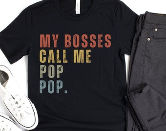 Personalized Pop Pop Shirt With Grand Kids Names, Pop Pop Gift, Pop ...