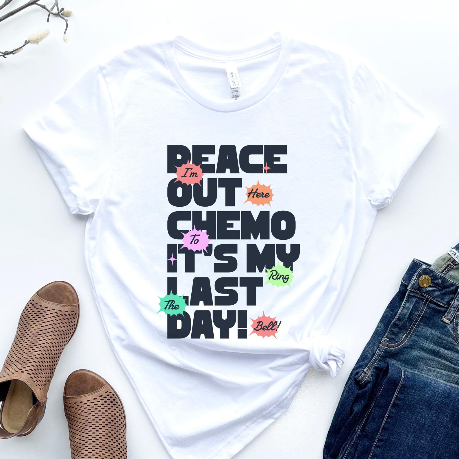 Last Day of Chemo Shirt, Peace Out Chemo T-shirt, End of Chemo Gift, No ...
