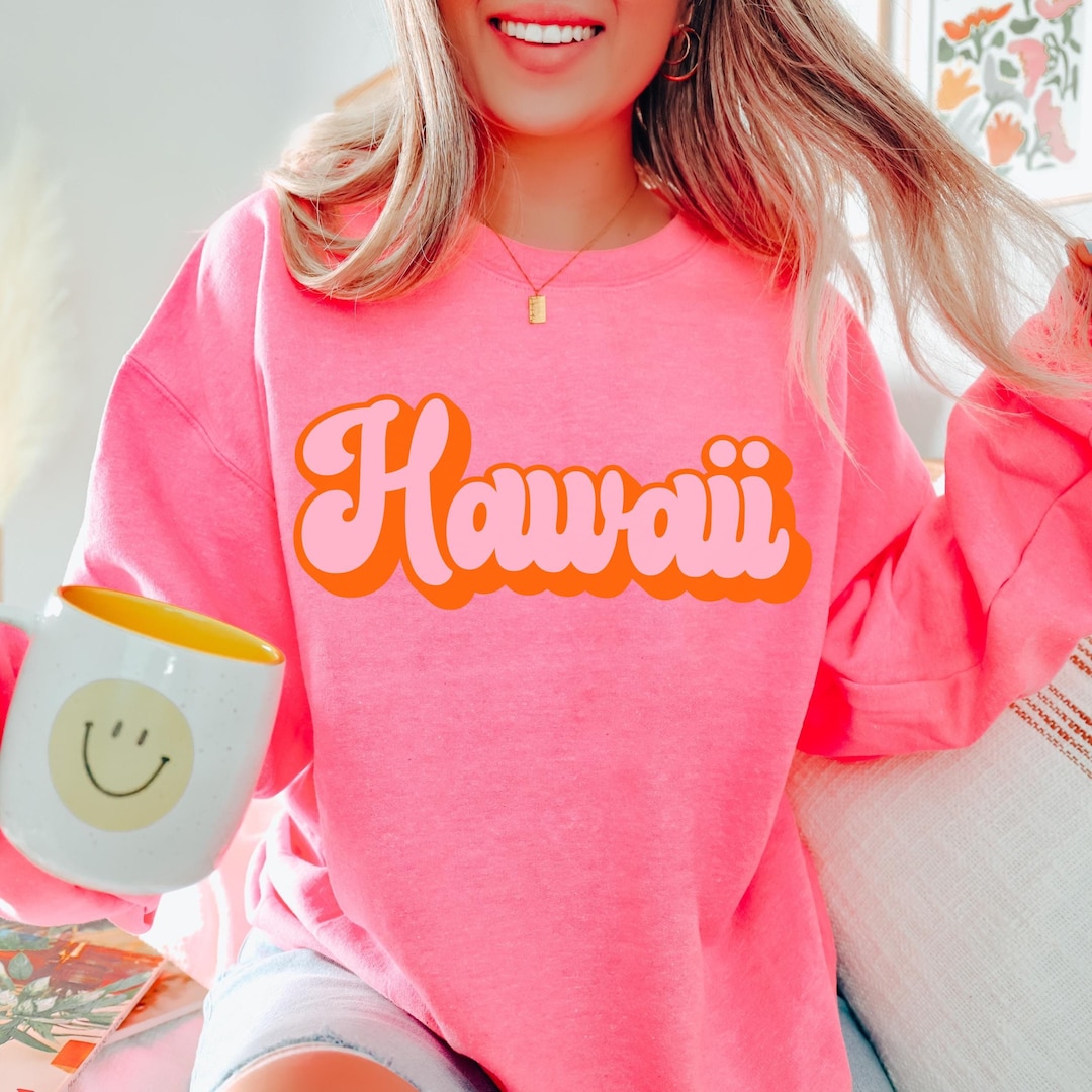 Hawaii Sweatshirt Hawaii Crewneck, Beach Sweatshirt, Hawaii Hoodie ...