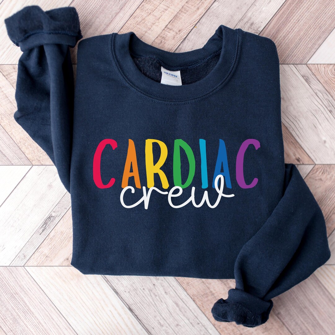 Cardiac Crew Sweatshirt, Pediatric Cardiac Nurse Gift, Heart Anatomy ...