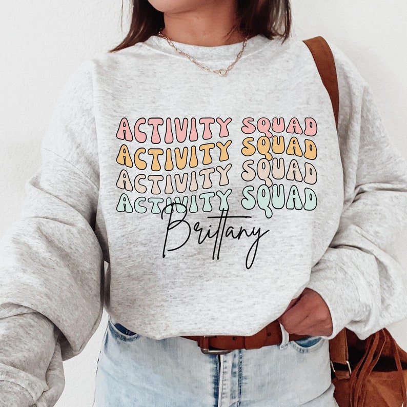 Custom Activity Squad Shirt, Retro Activities Assistant, Activity ...