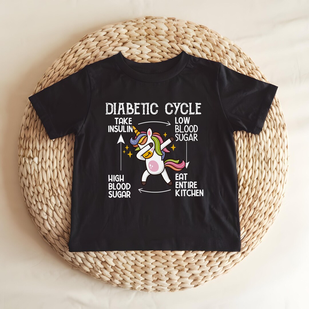 Kids Toddlers Type 1 Diabetes Shirt, Funny T-shirt for Diabetes ...