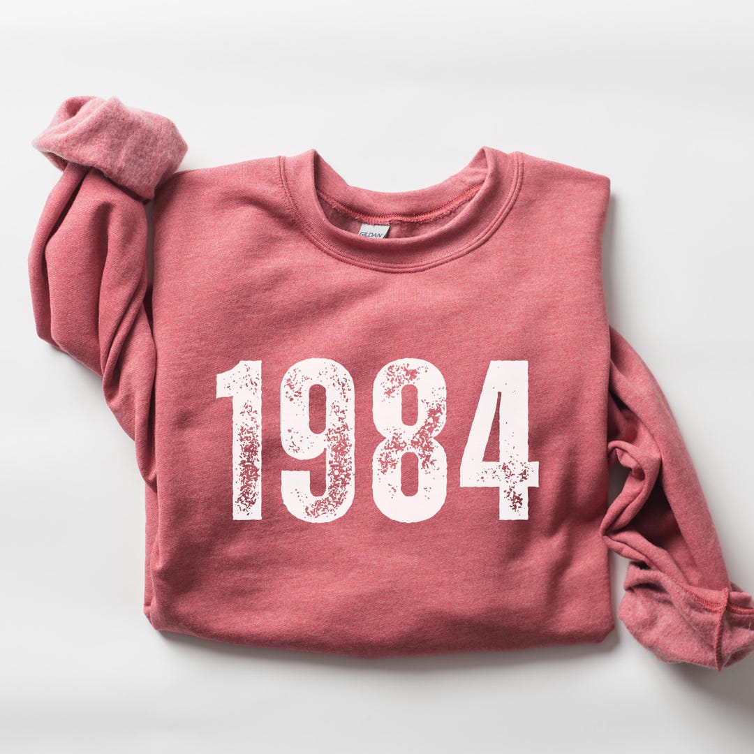 1984 College Style Number 1984 Birthday Year 40th Birthday Custom ...