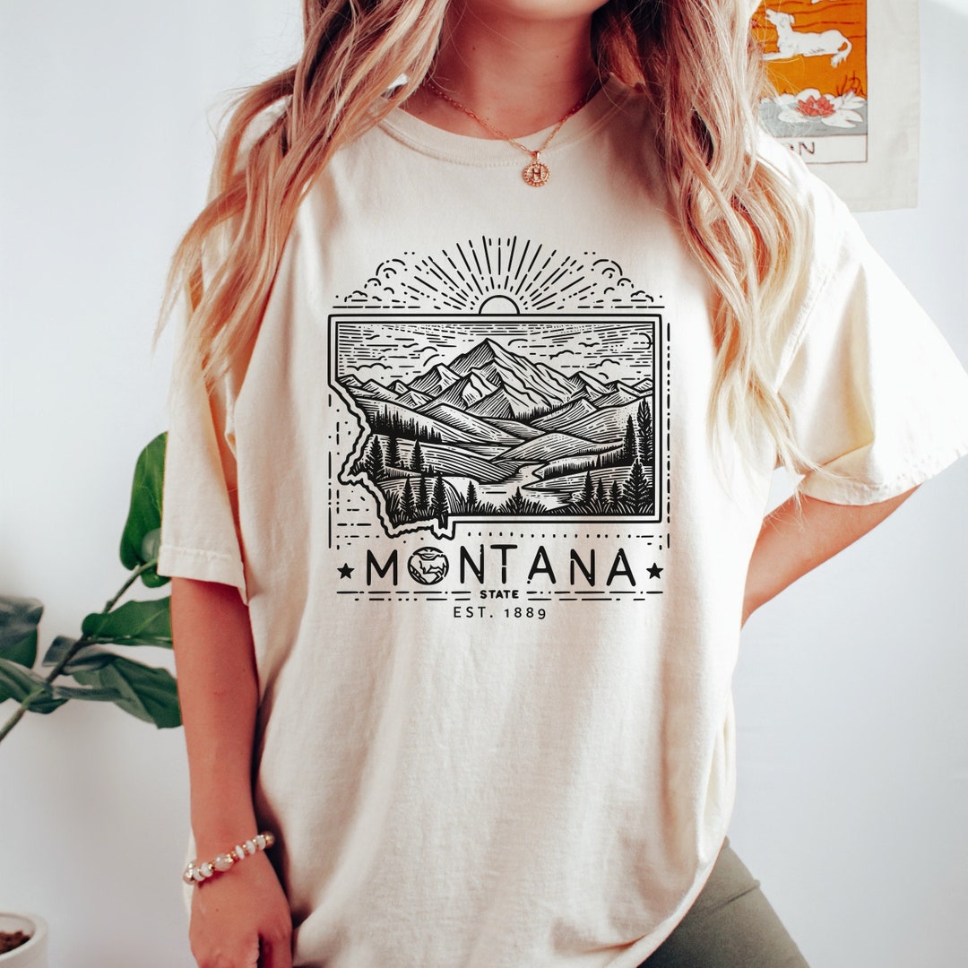 Montana Tshirt, Montana Shirt, Montana Gifts, Montana Souvenir, Montana ...
