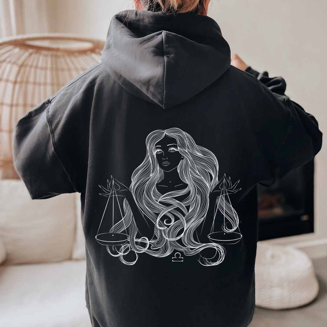 Libra Hoodie Sweatshirt, Libra Gifts, Moon Phase Hoodie, Libra Sweatshirt , Zodiac Sweatshirt ...