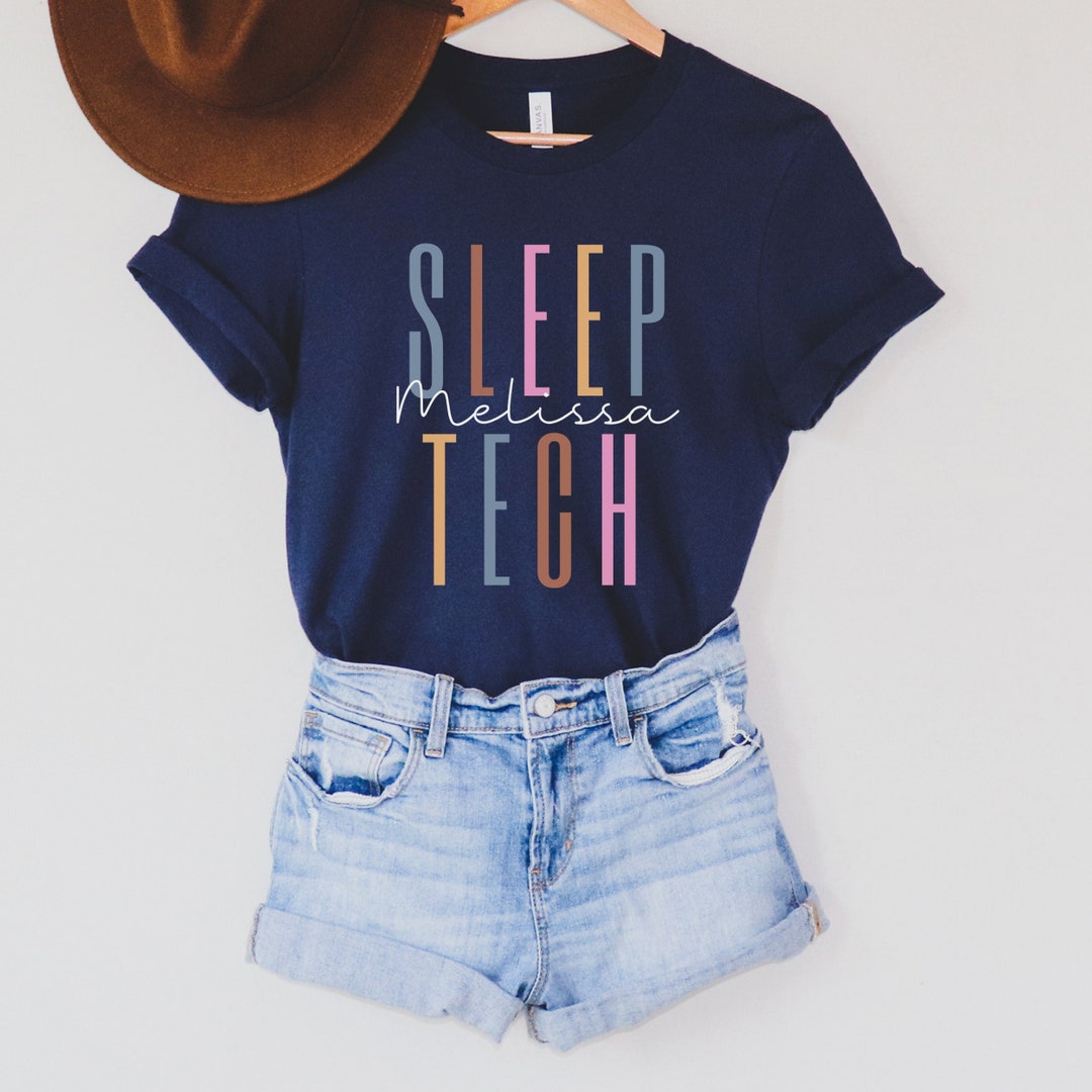 Personalized Sleep Tech Shirt, Long Sleeve, Tshirt, Gift, Pocket Custom ...
