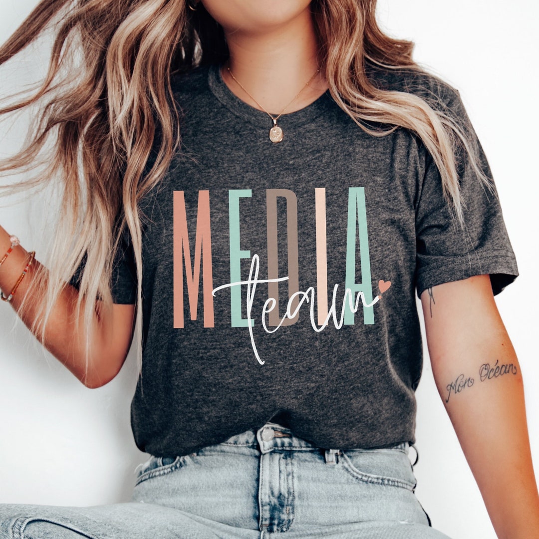 Media Team Shirt, Media Team T-shirt Social Media Team Tee - Etsy