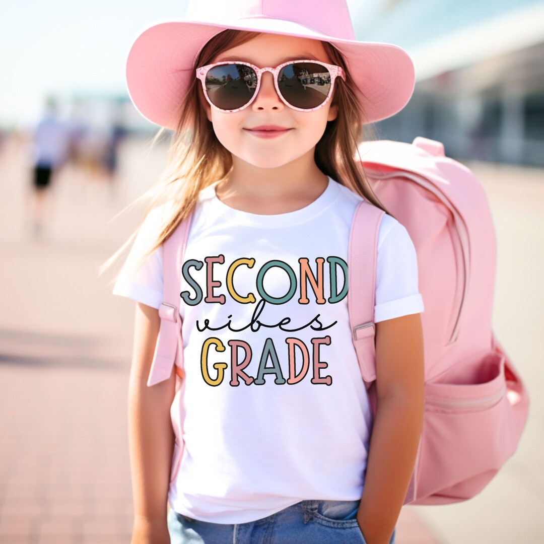 Second Grade Kids Shirt 2nd Grade Back to School Kids Shirt, Cute 2nd ...