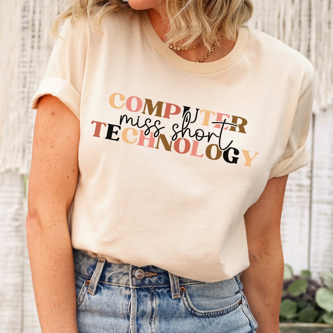 Retro Technology Teacher Shirt, Tech Technology Gifts, Apple Graphic ...