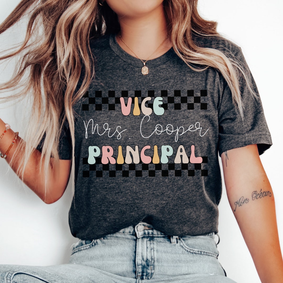 Custom Vice Principal T Shirt , Teacher's Day Gift , Custom Gift for ...
