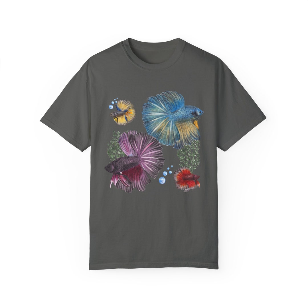 Betta Fish Shirt, Siamese Fighting Fish Tee Tshirt, Fish T-shirt, Betta ...
