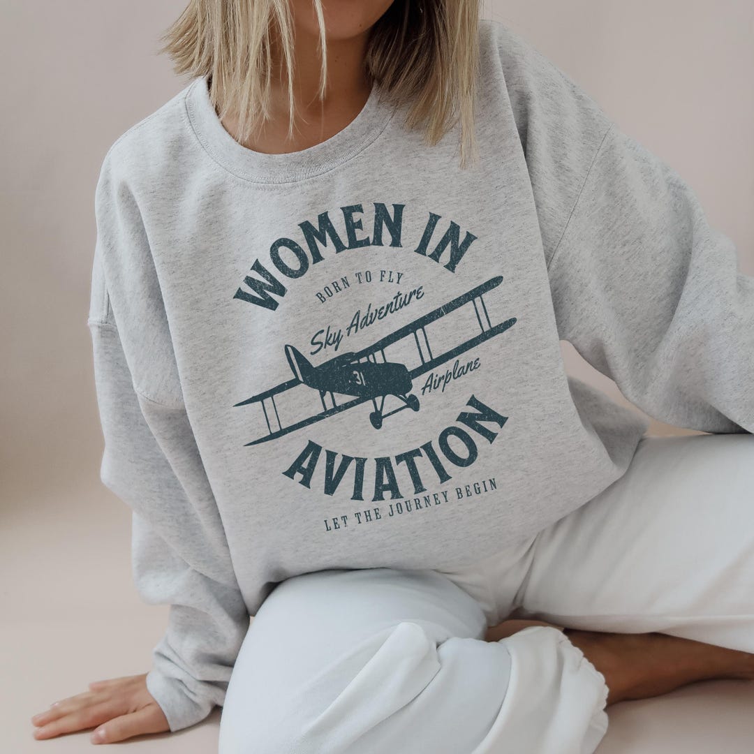Funny Airplane Sweatshirt, Aviation Shirt, Gift for Pilot, Aviator ...