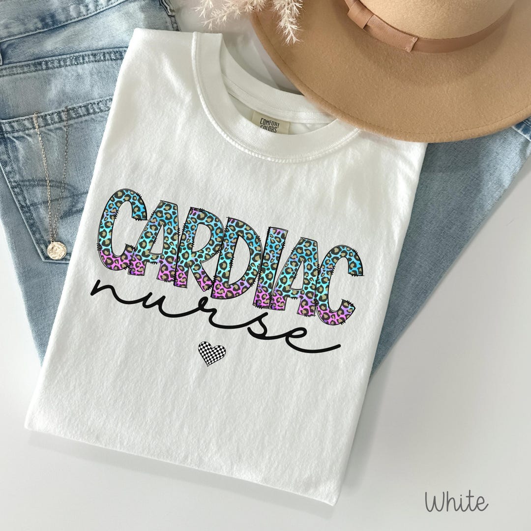 Cardiac Nurse Shirt, Gift for Cardiac Nurses, Cardiovascular Nursing ...