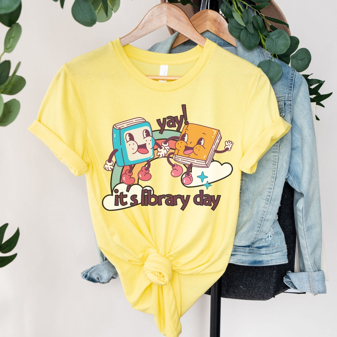 It's Library Day Reading Shirt Library Shirt Funny Book - Etsy
