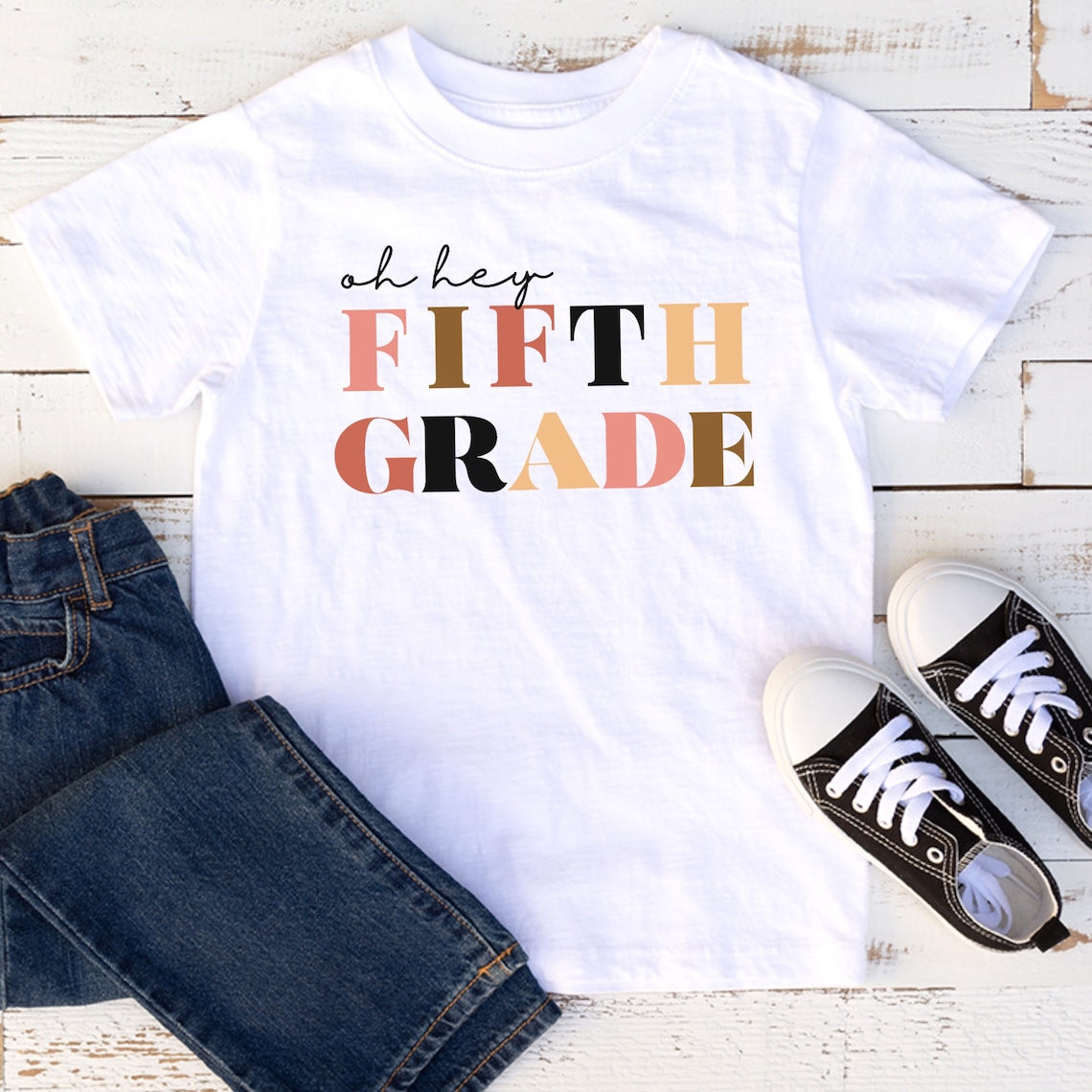 5th Grade Shirt School Shirt First Day of School Fifth - Etsy