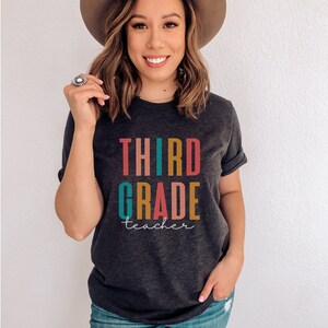 Hello Third Grade Shirt, Third Grade Teacher Shirt, Teacher Gift, Gift ...