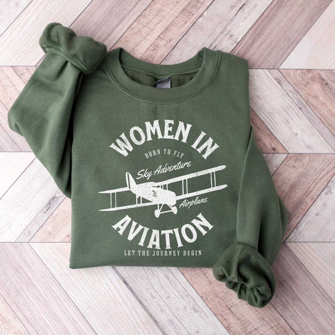 Funny Airplane Sweatshirt, Aviation Shirt, Gift for Pilot, Aviator ...