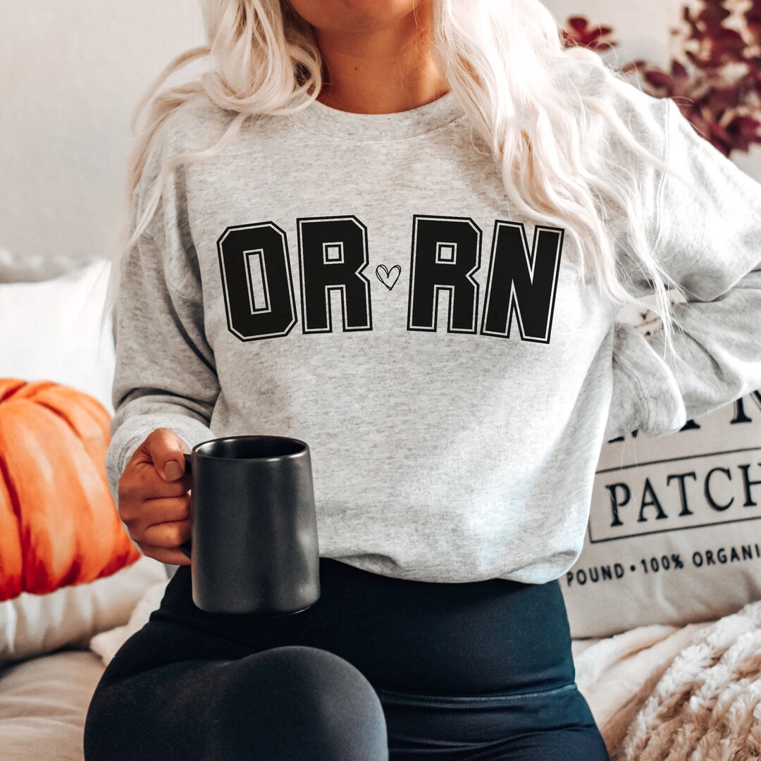 OR Nurse Sweatshirt Operating Room Nurse Shirt OR RN Shirt Surgery ...