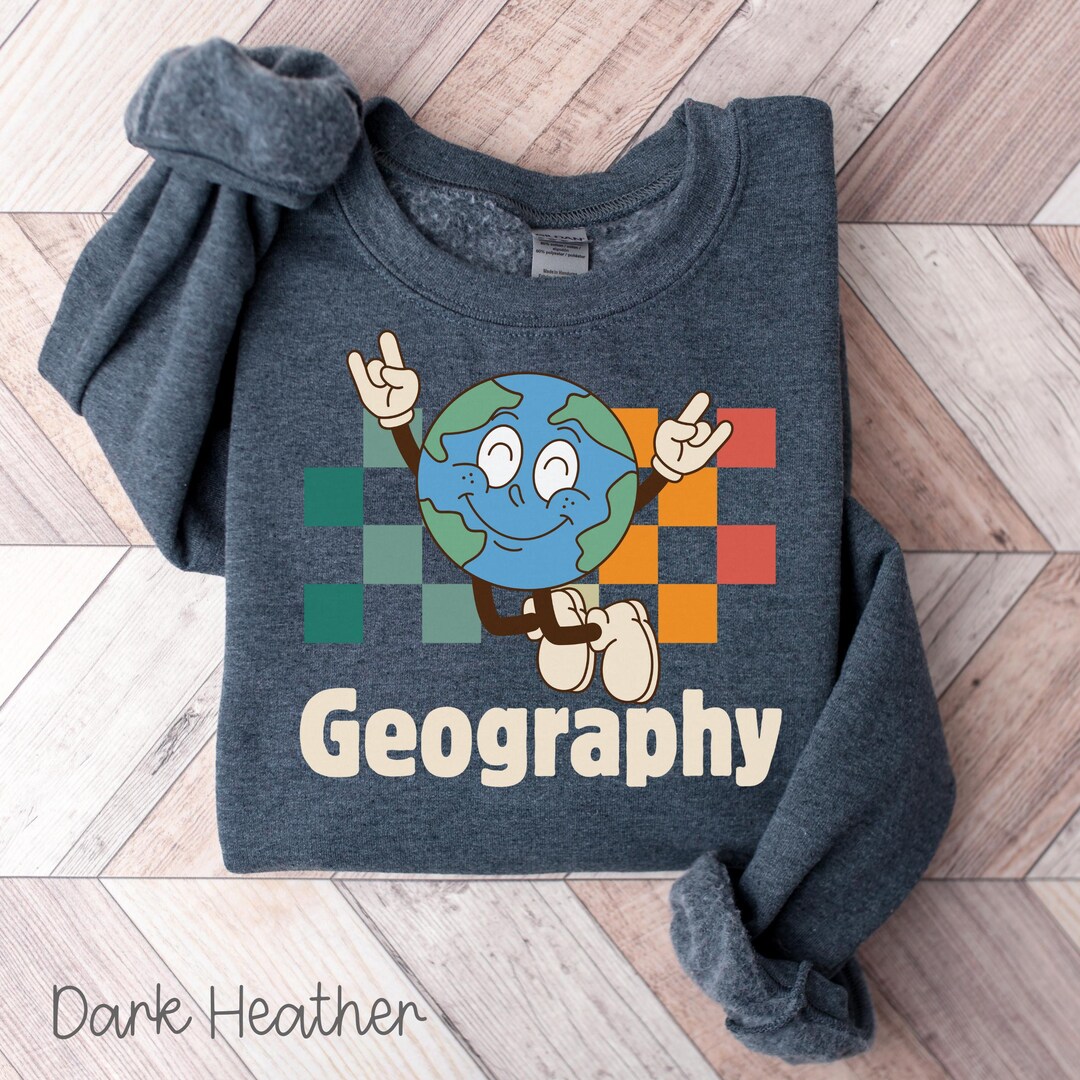 Retro Geography Sweatshirt, Vintage Geography Shirt, Geography Gift ...