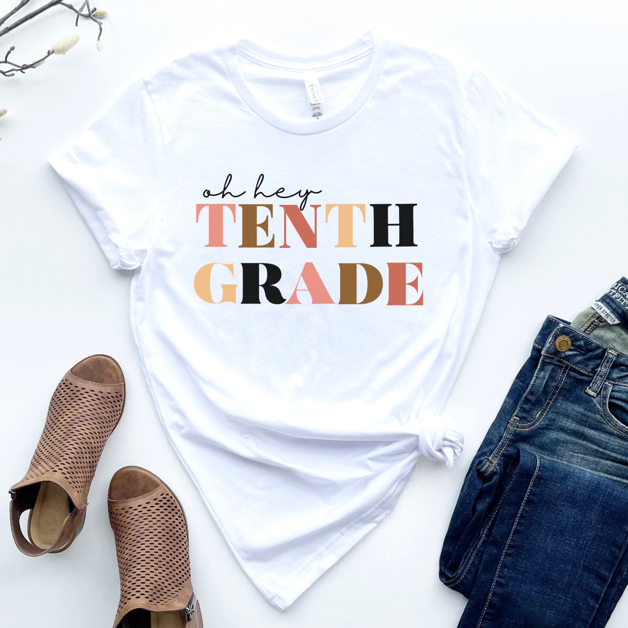 Tenth Grade Shirts for Teachers Hello Tenth Grade Shirt 10th | Etsy