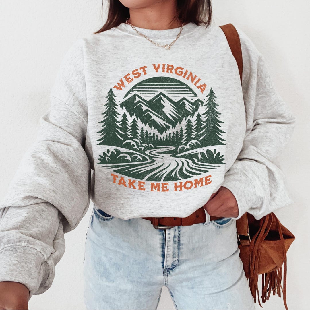 West Virginia Sweatshirt, Preppy West Virginia Sweatshirt, Trendy West ...