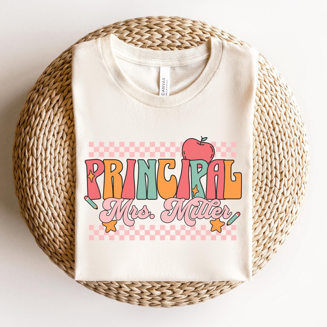 Personalized Principal Shirt, Gift for Principal Appreciation Gift ...