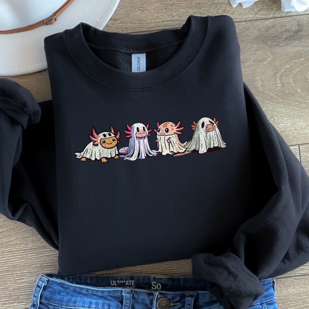 Axolotl Halloween Sweatshirt, Axolotl Lover Sweater, Axolotl Gifts ...