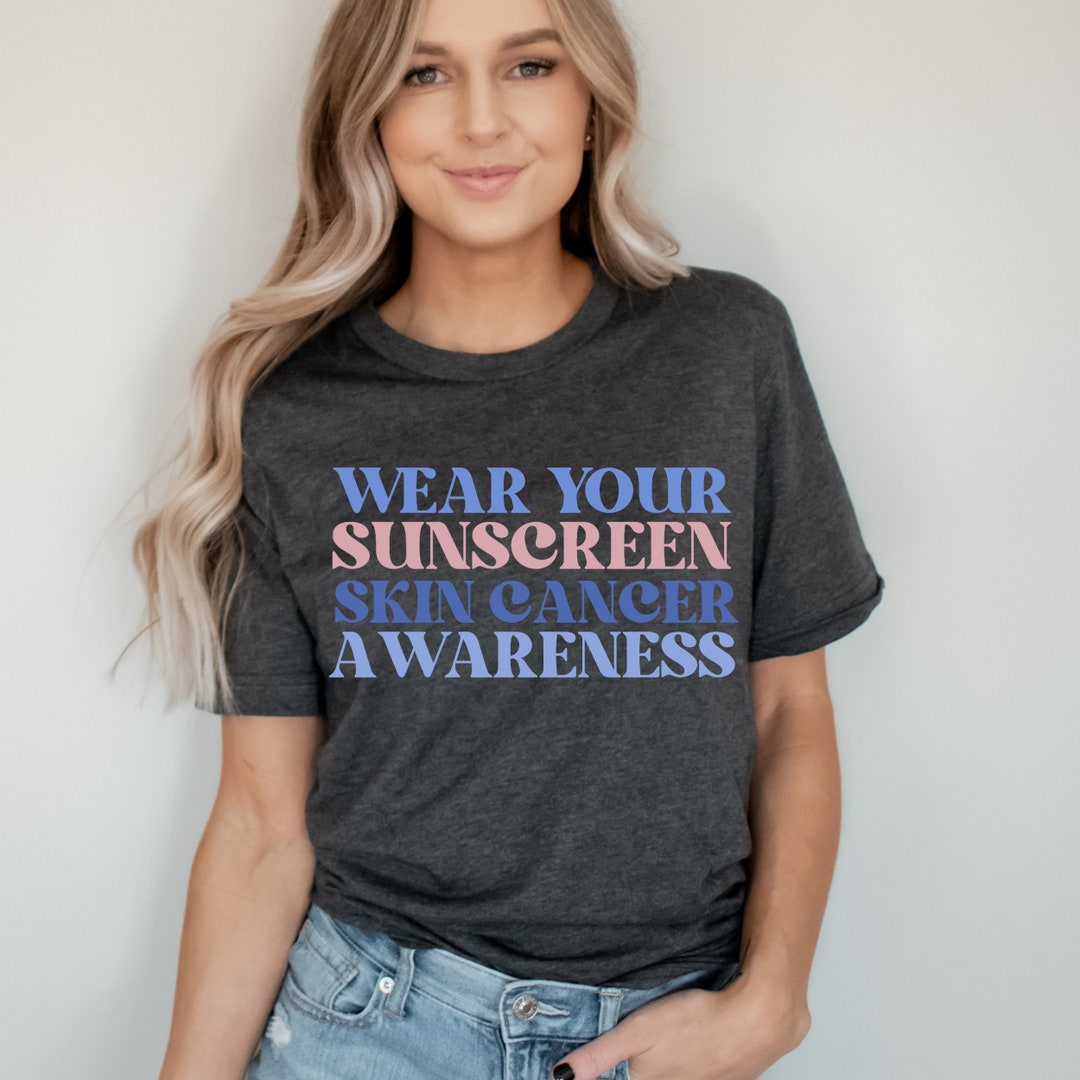 Skin Cancer Shirt Women, Skin Cancer Survivor Gift, Melanoma Cancer ...