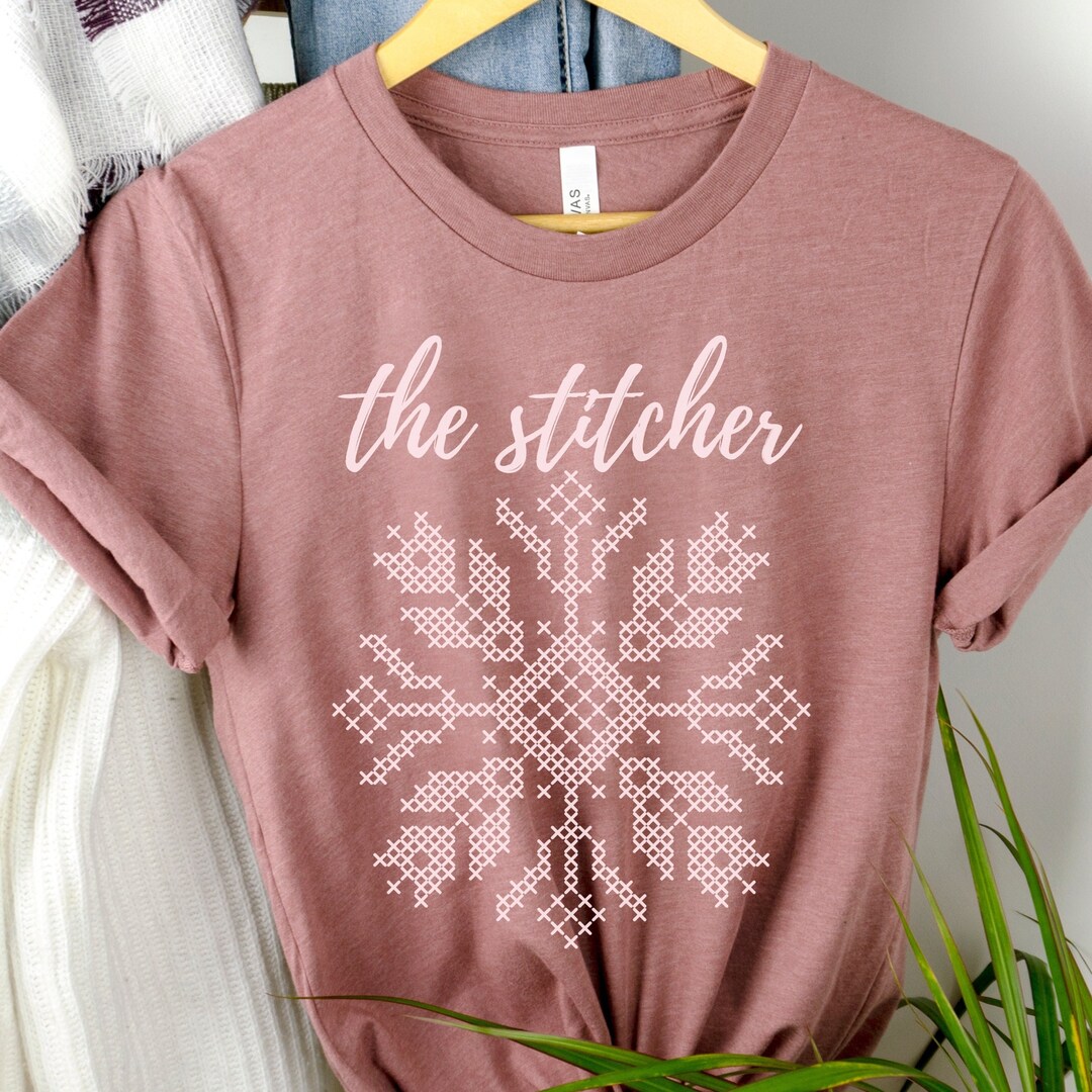 Cross Stitch Shirt, Cross Stitch, Shirt Cross Stitch, Gift for Mom ...