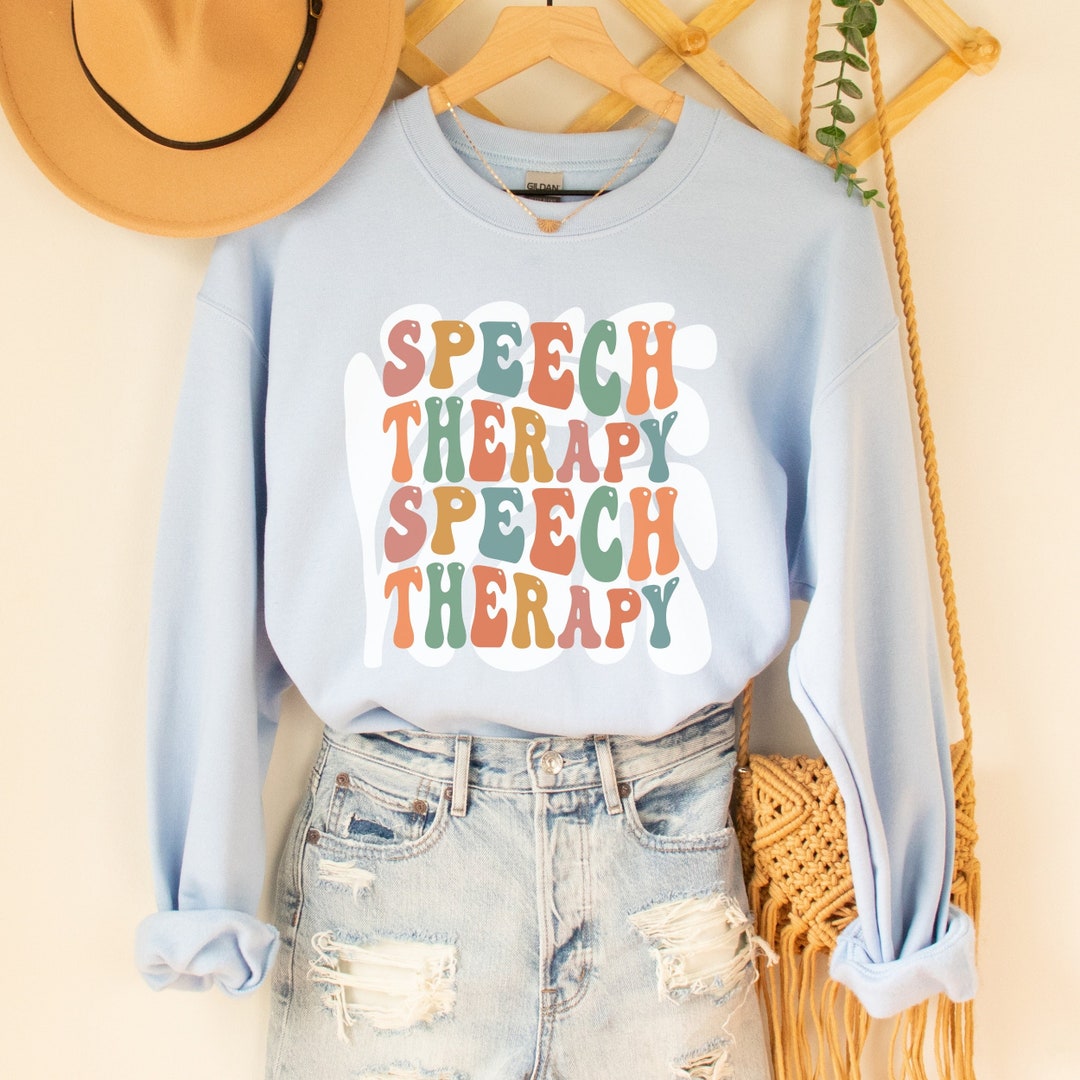 SLP Sweatshirt Floral Speech Language Pathologist Sweater SLP Gifts ...
