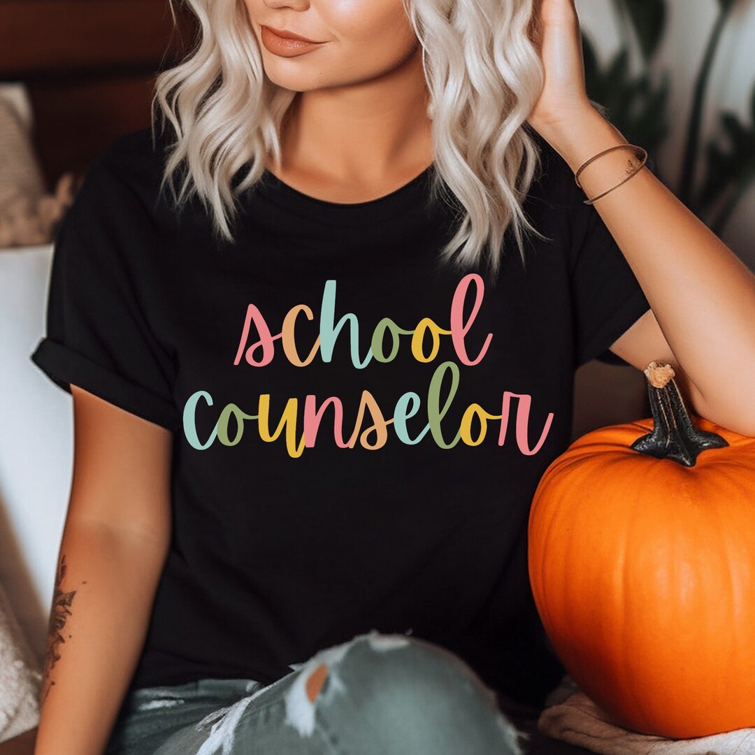 School Counselor Shirt, Retro School Counselor Gifts, Back to School ...