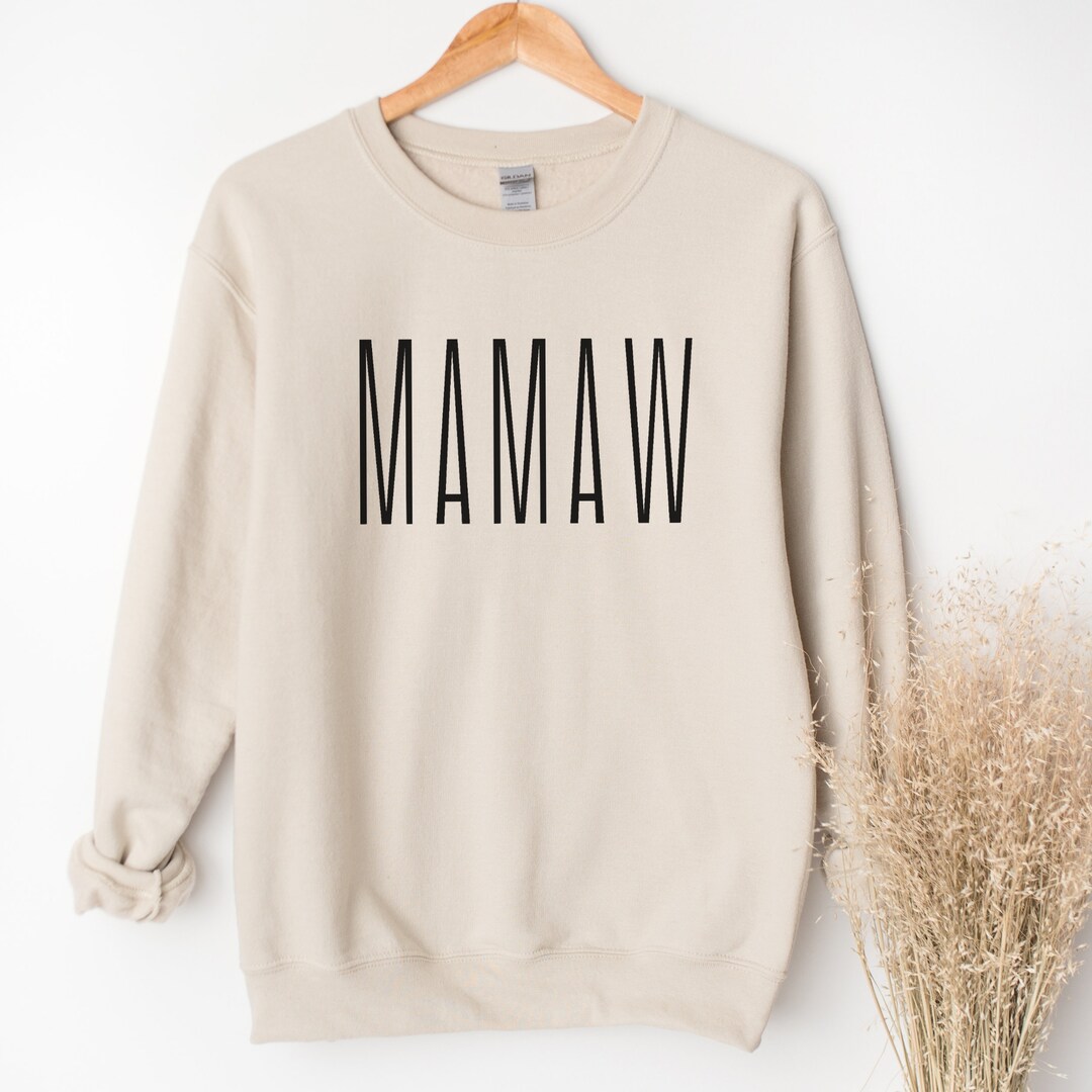 Blessed Mamaw Sweatshirt, Mamaw Reveal, Mamaw Gifts, Mamaw Life, Gift ...
