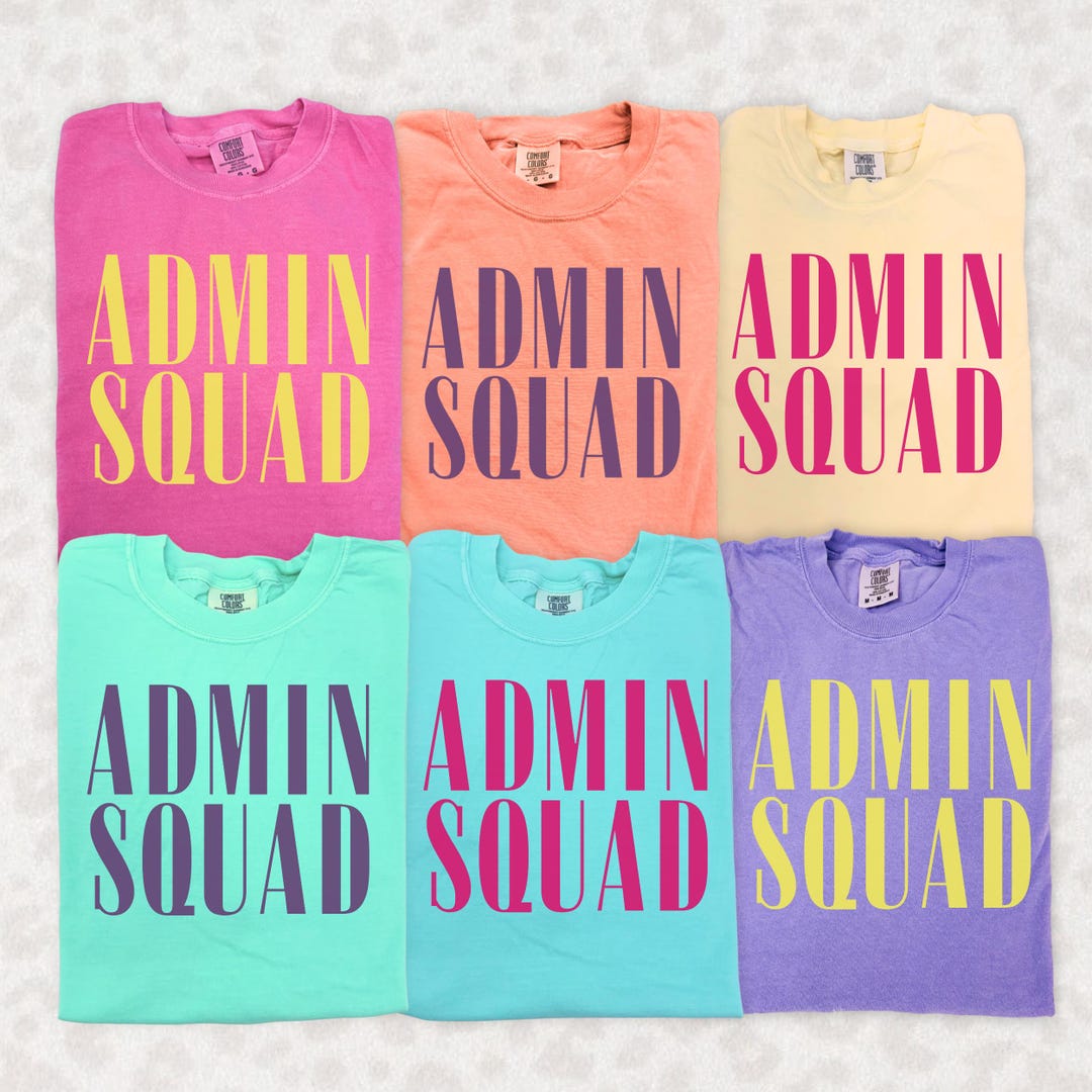 Admin Squad Shirt, Office Squad Gift, Administrative Assistant Shirt ...