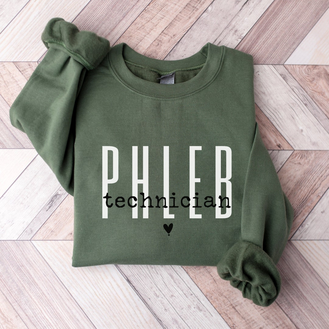 Phlebotomy Tech Sweatshirt Phlebotomy Technician Sweater Phlebotomy ...