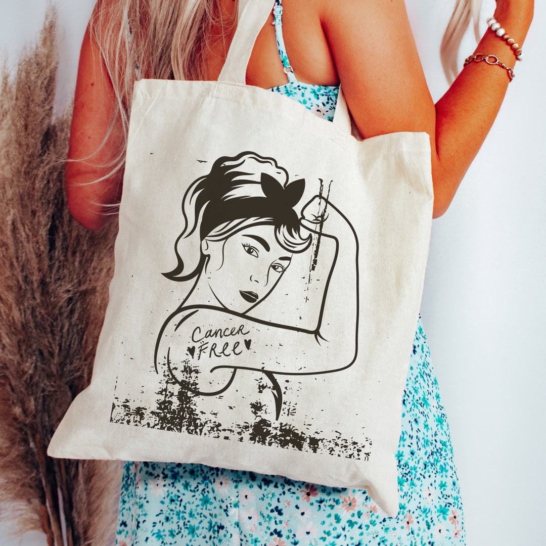 Cancer Warrior Tote Bag Cancer Free Cancer Free Gift Funny Cancer Gift ...