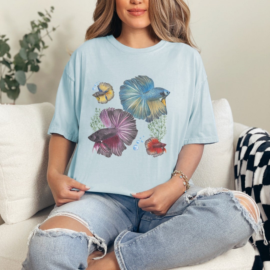 Betta Fish Shirt, Siamese Fighting Fish Tee Tshirt, Fish T-shirt, Betta ...