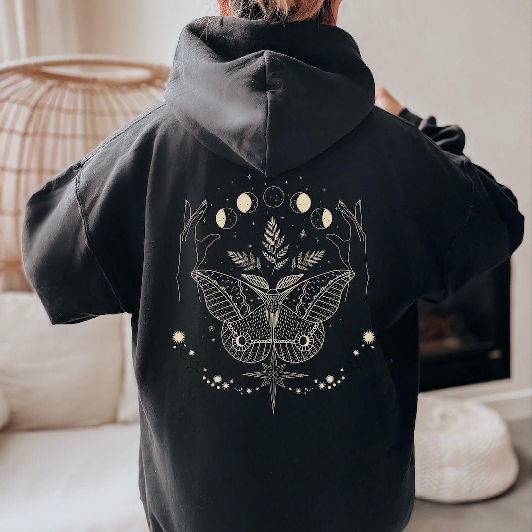 Magical Moon Sweatshirt, Witchcore Hoodie, Mystic Moon Sweater, Gift ...