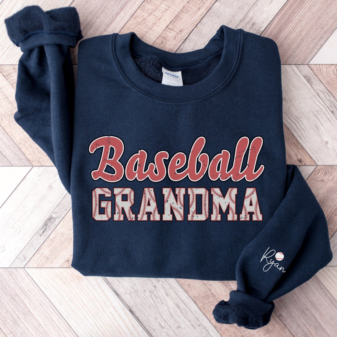 Baseball Grandma Sweatshirt, Ladies Baseball Sweater, Grandma Baseball ...