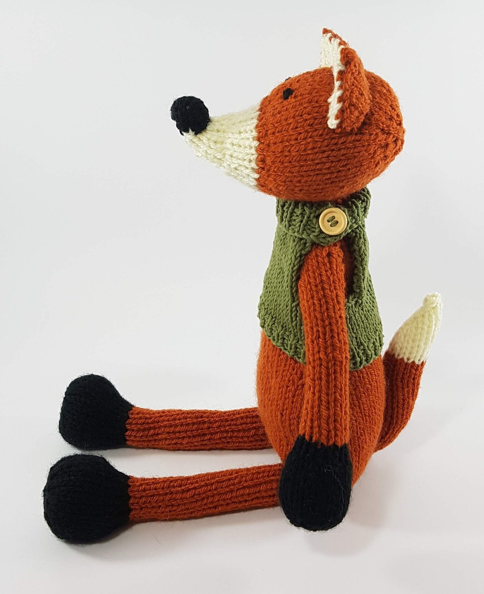 Knitted Toy Knitting Pattern for Ronnie the Fox, PDF Download - Etsy