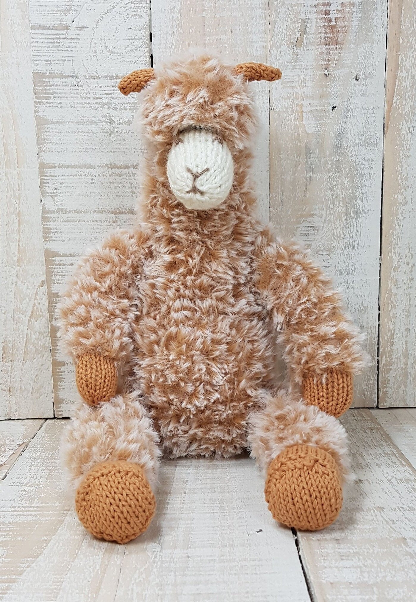 Knitted Toy Knitting Pattern for Alfie Alpaca PDF Download - Etsy