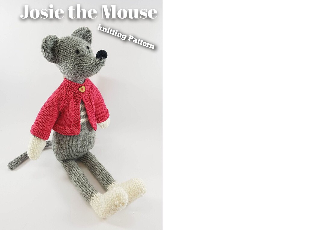 Knitting Pattern for Josie the Mouse, PDF Download - Etsy