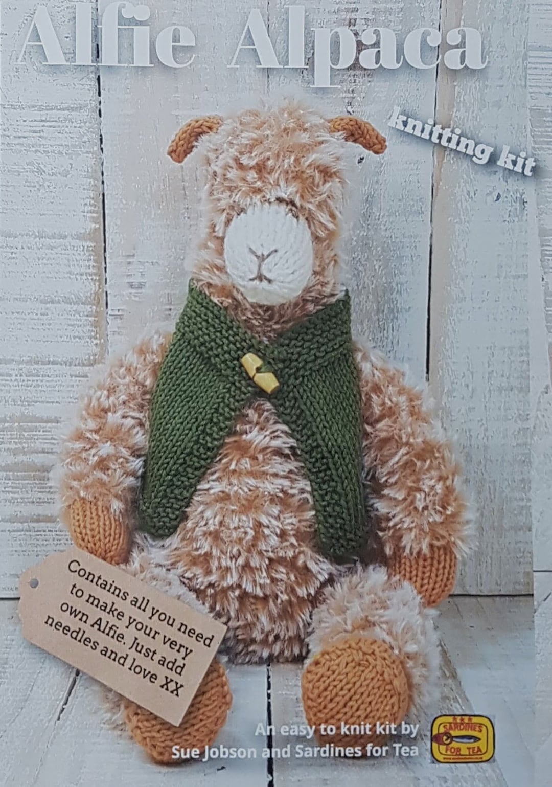 Alfie Alpaca Knitting Kit - Make Your Very Own Alpaca - Easy to Knit ...