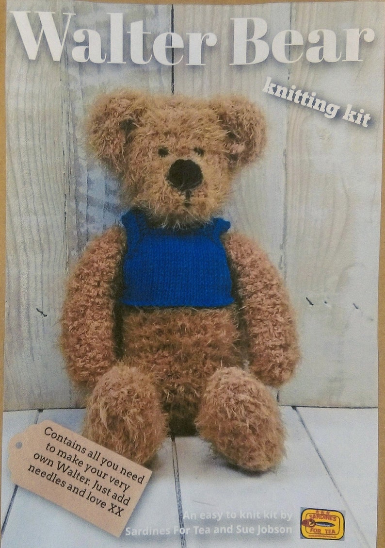 Walter Bear Knitting Kit Make Your Very Own Bear Easy to - Etsy UK Walter Bear Knitting Kit Make Your Very Own Bear Easy to - Etsy UK